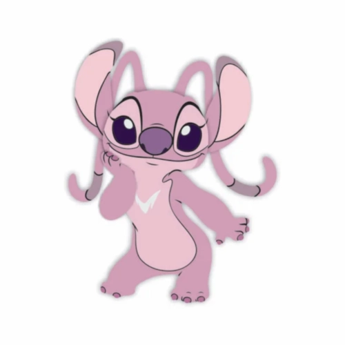 MINI PAINEL STITCH ROSA ANGEL CD321026 - Karol Festas